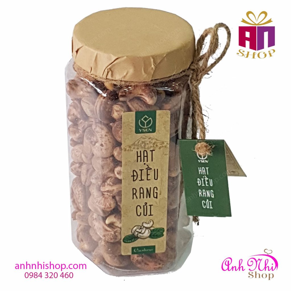 Hạt điều vỏ lụa rang củi YSEN 450g